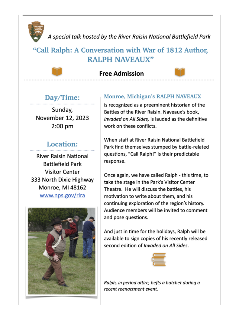 Call Ralph: A Conversation with War of 1812 Author, Ralph Naveaux ...